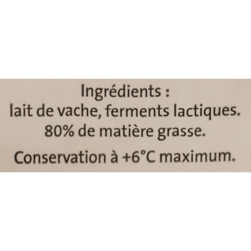 Beurre doux fermier 250g Ferme de Béthanie Normandie